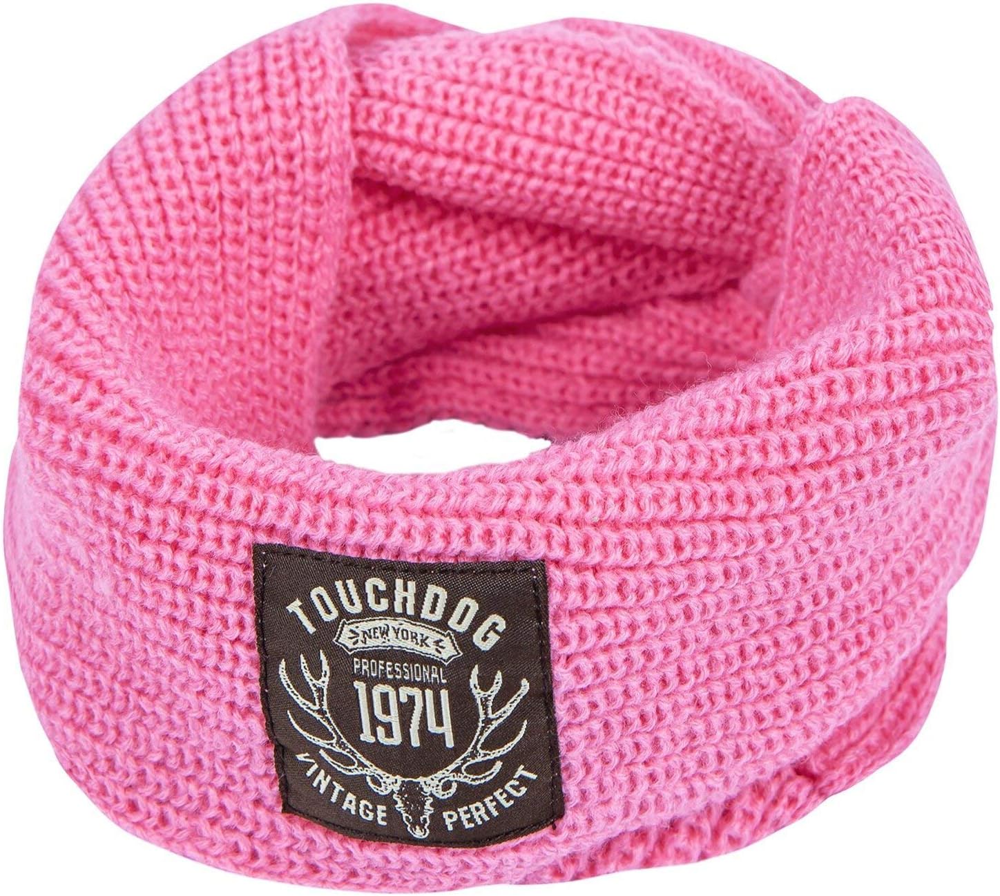 Amazon.com : Touchdog Heavy Knitted Winter Dog Scarf, One Size, Pink ...