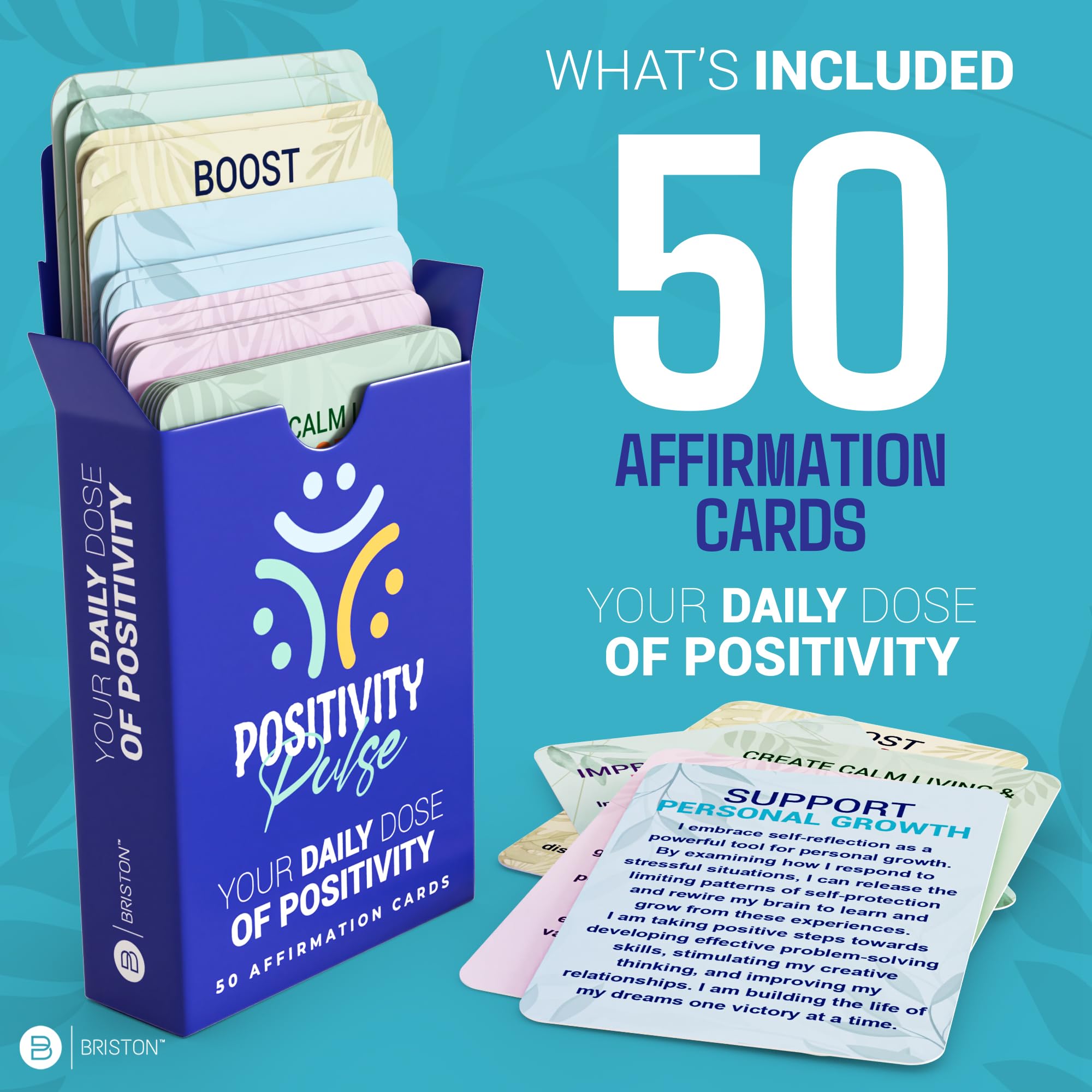 Snapklik.com : Briston Positivity Pulse Affirmation Cards For ...