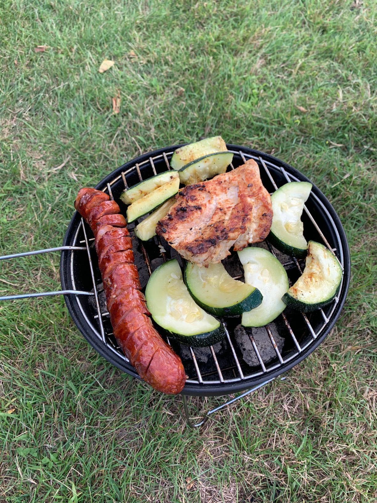 BBQ Croc Cool Grill – Portable Charcoal Grill & 4 L Capacity Cooler All ...