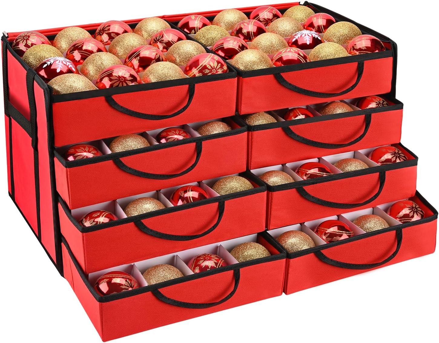 Amazon.com: Mrrihand Christmas Ornament Storage Box, Christmas Storage ...