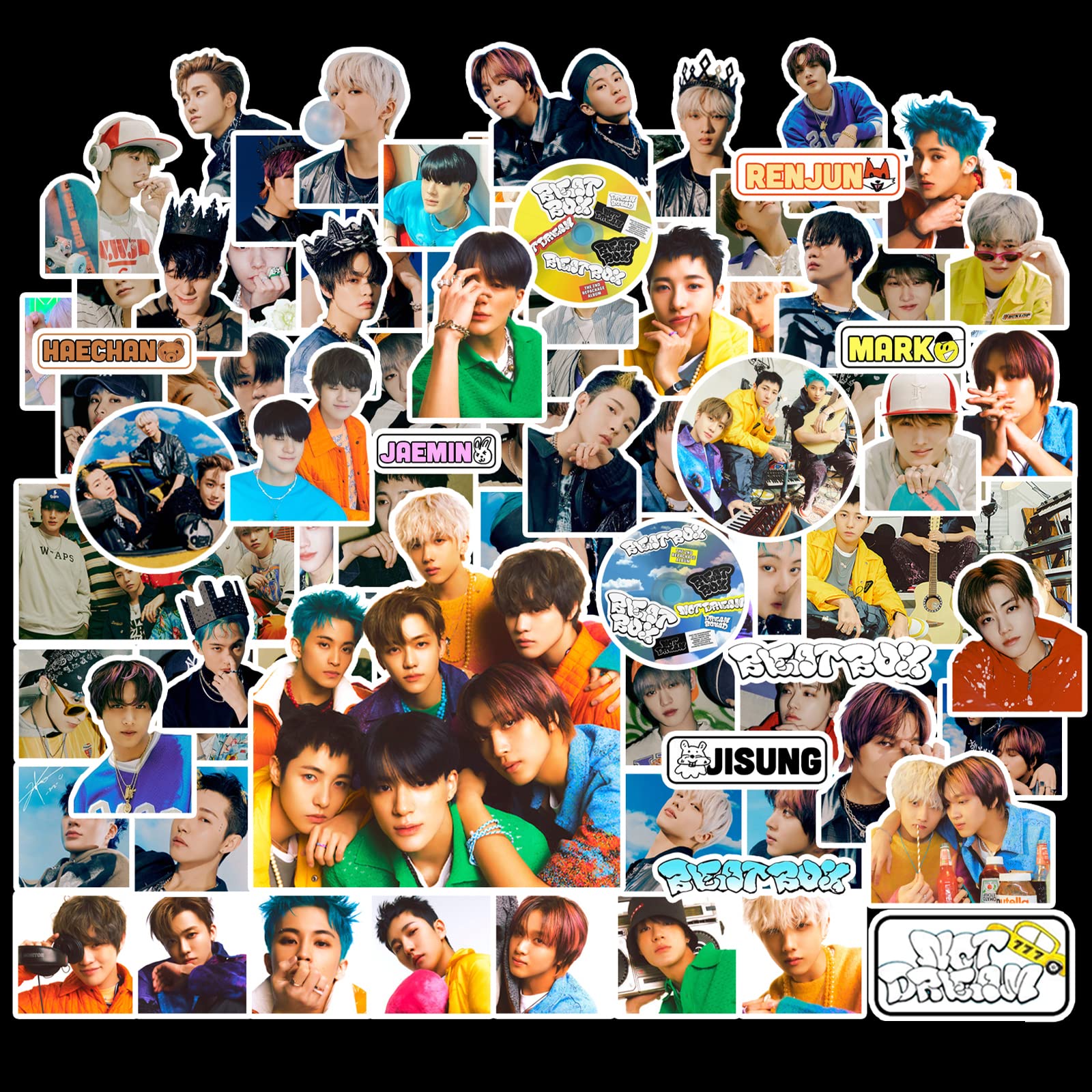 Buy NCT Dream Sticker Pack 100pcs NCT Dream Beat Box New Album Stickers ...