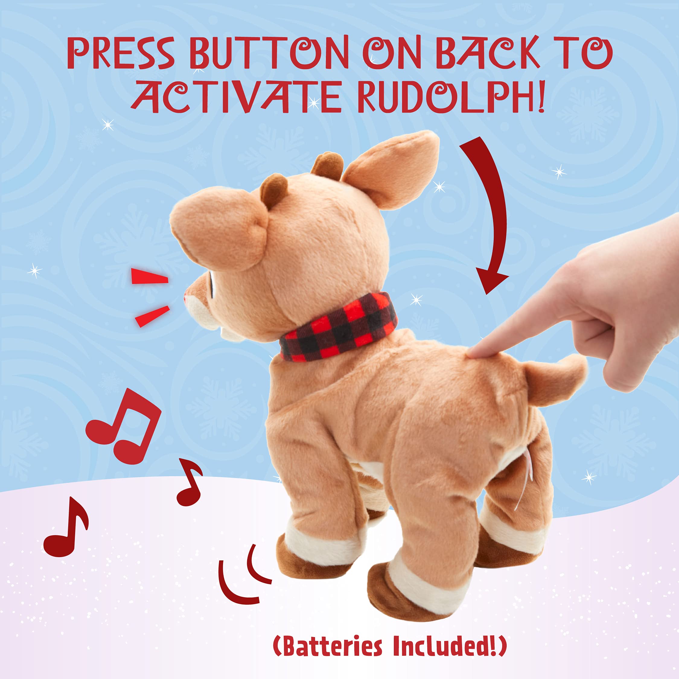 Buy KIDS PREFERRED Rudolph The Red-Nosed Reindeer Animated Plush Toy ...