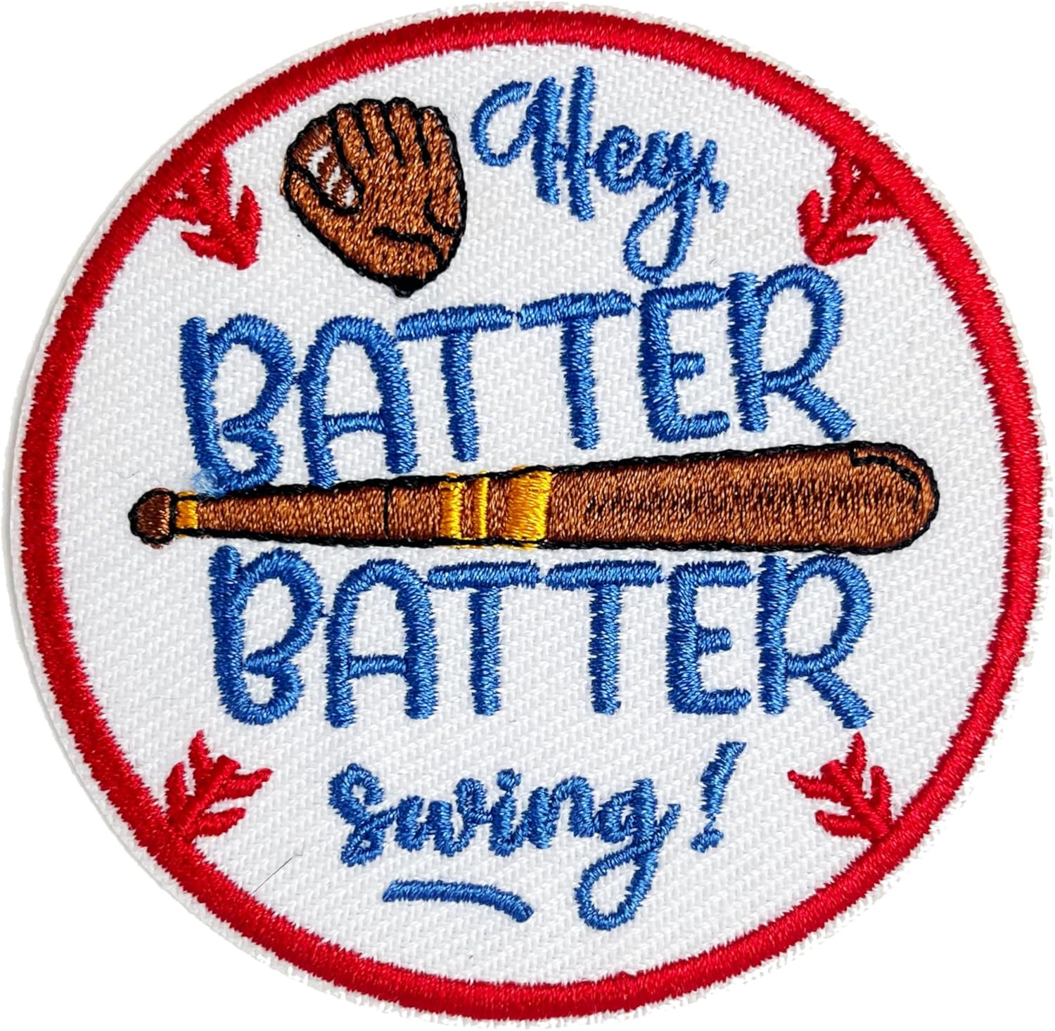 Amazon.com: Baseball Patch-3 Inches Iron On/Sew On Embroidered Applique ...