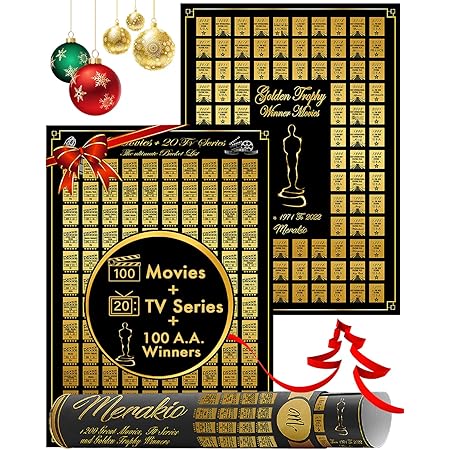 Amazon.com: Mymap 300 Films Scratch Off Movie Poster Bucket list movies ...