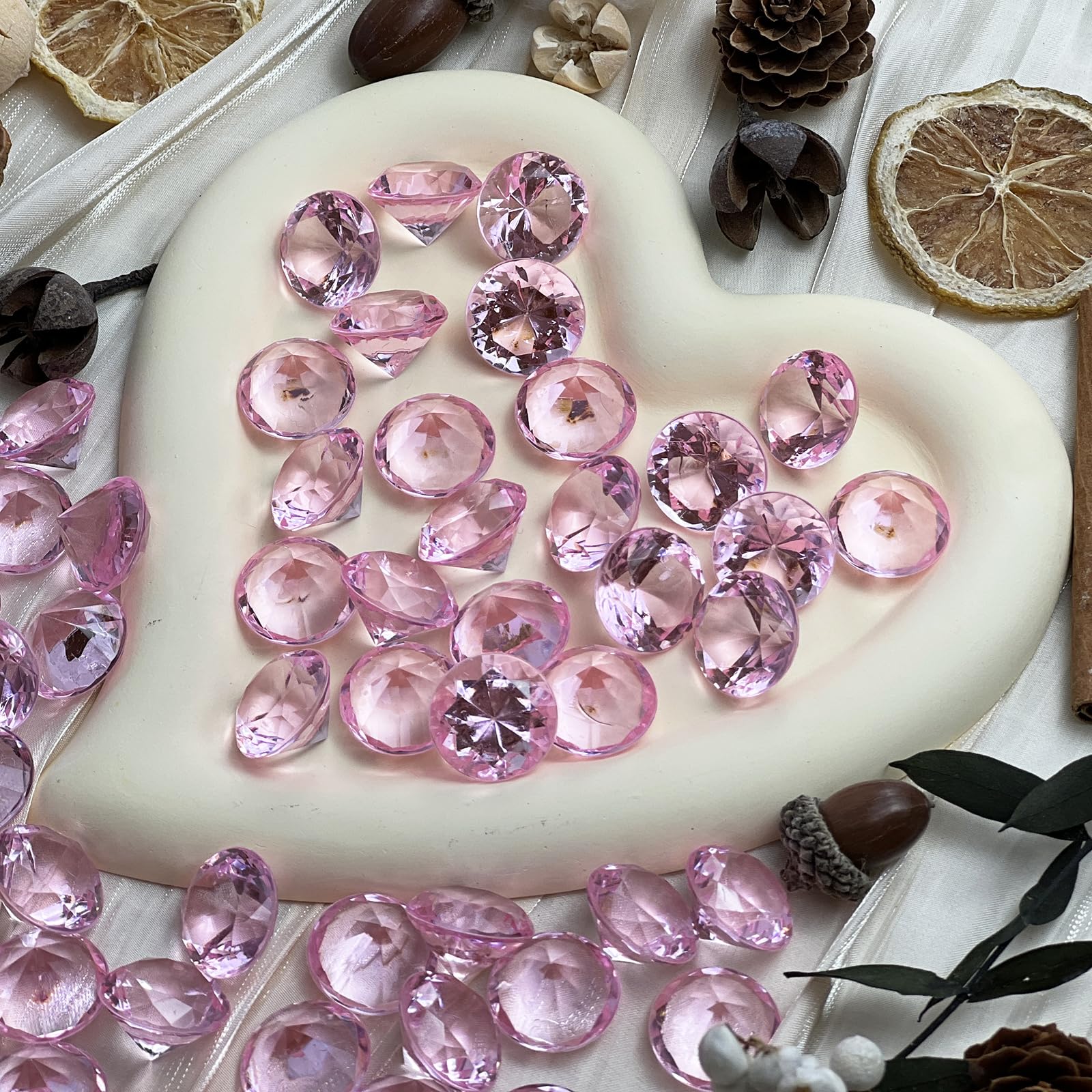 Amazon.com: Maiangel 240 Pieces Acrylic Diamond Fake Gems Vase Filler ...