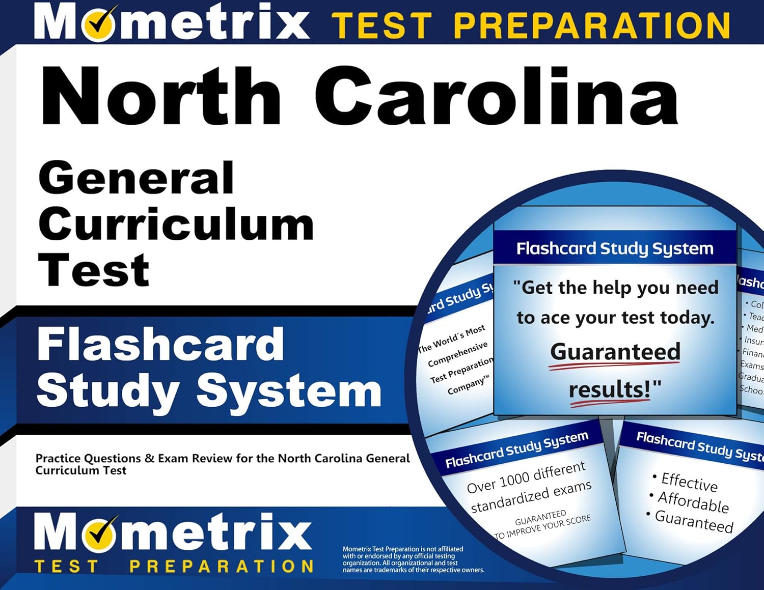 North Carolina General Curriculum Test Flashcard Study System: Practice ...