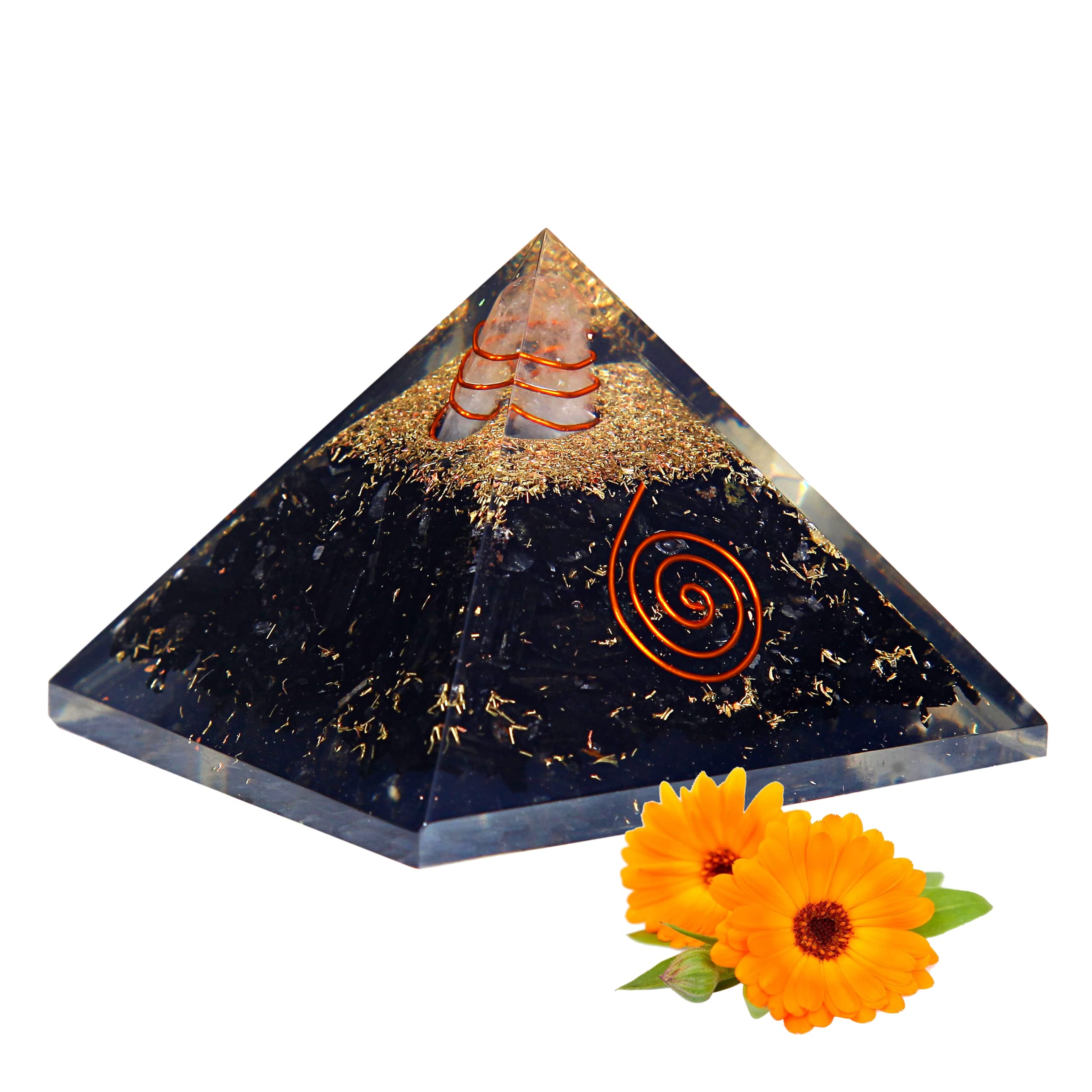 Buy Anciently Original Black Tourmaline Orgone Pyramid | Black ...
