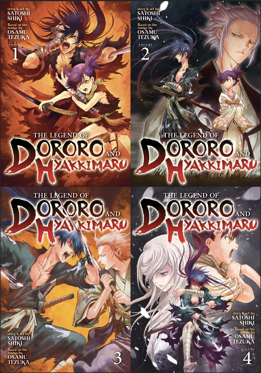 The Legend of Dororo and Hyakkimaru Vol. 1-4 Bundle Set by Osamu Tezuka ...
