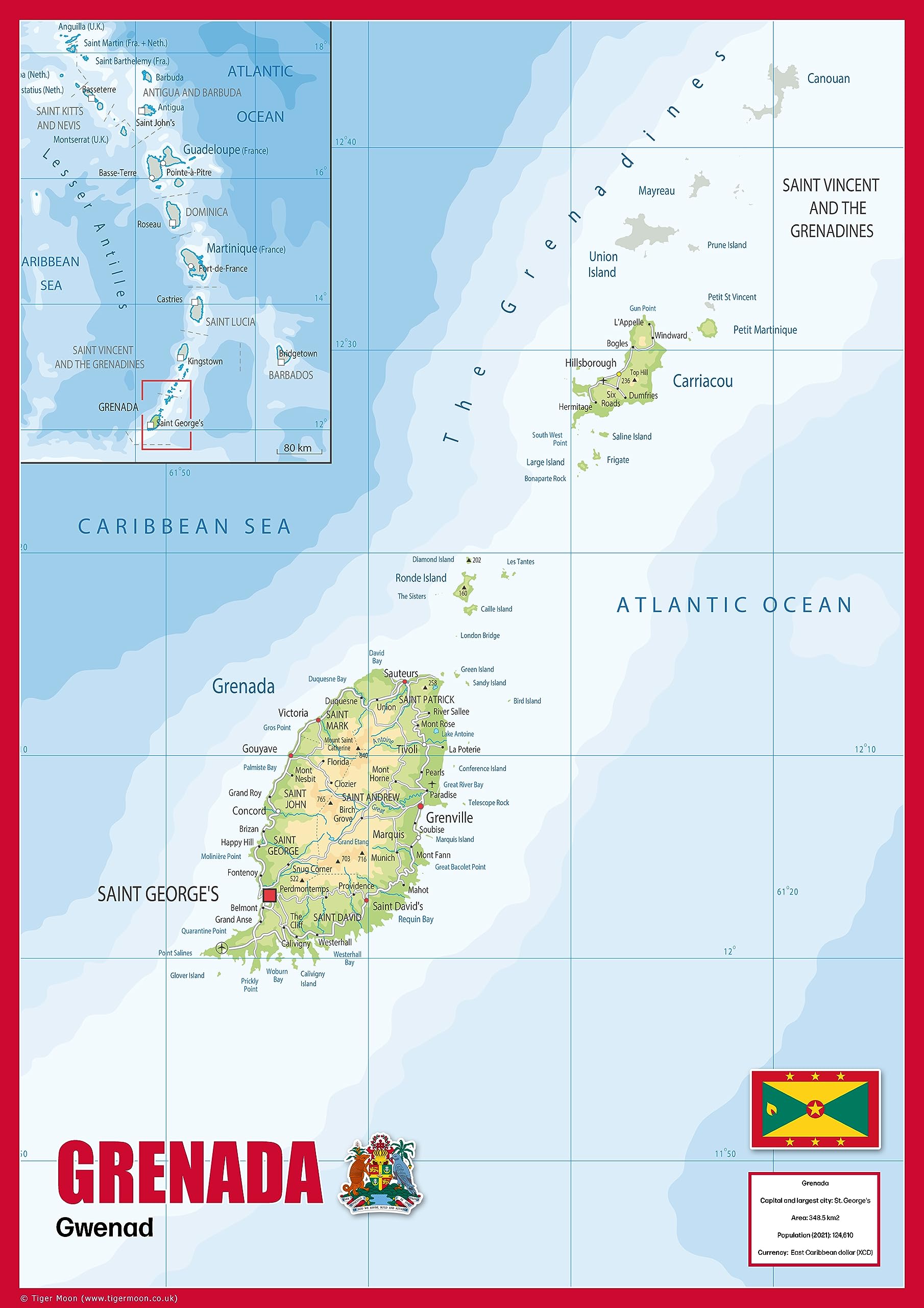 Grenada Map Map Of Grenada World