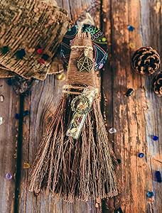 Amazon.com: Witches Broom Handmade Altar Protection Besom Spell Jar Set ...