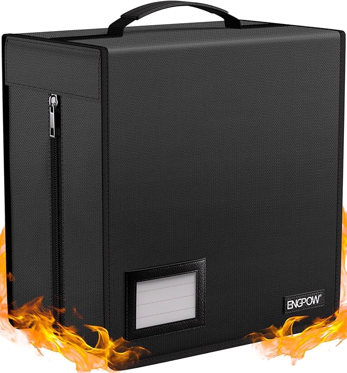 ENGPOW Fireproof CD Case,CD/DVD Storage Case,400 Capacity CD Binder DVD ...