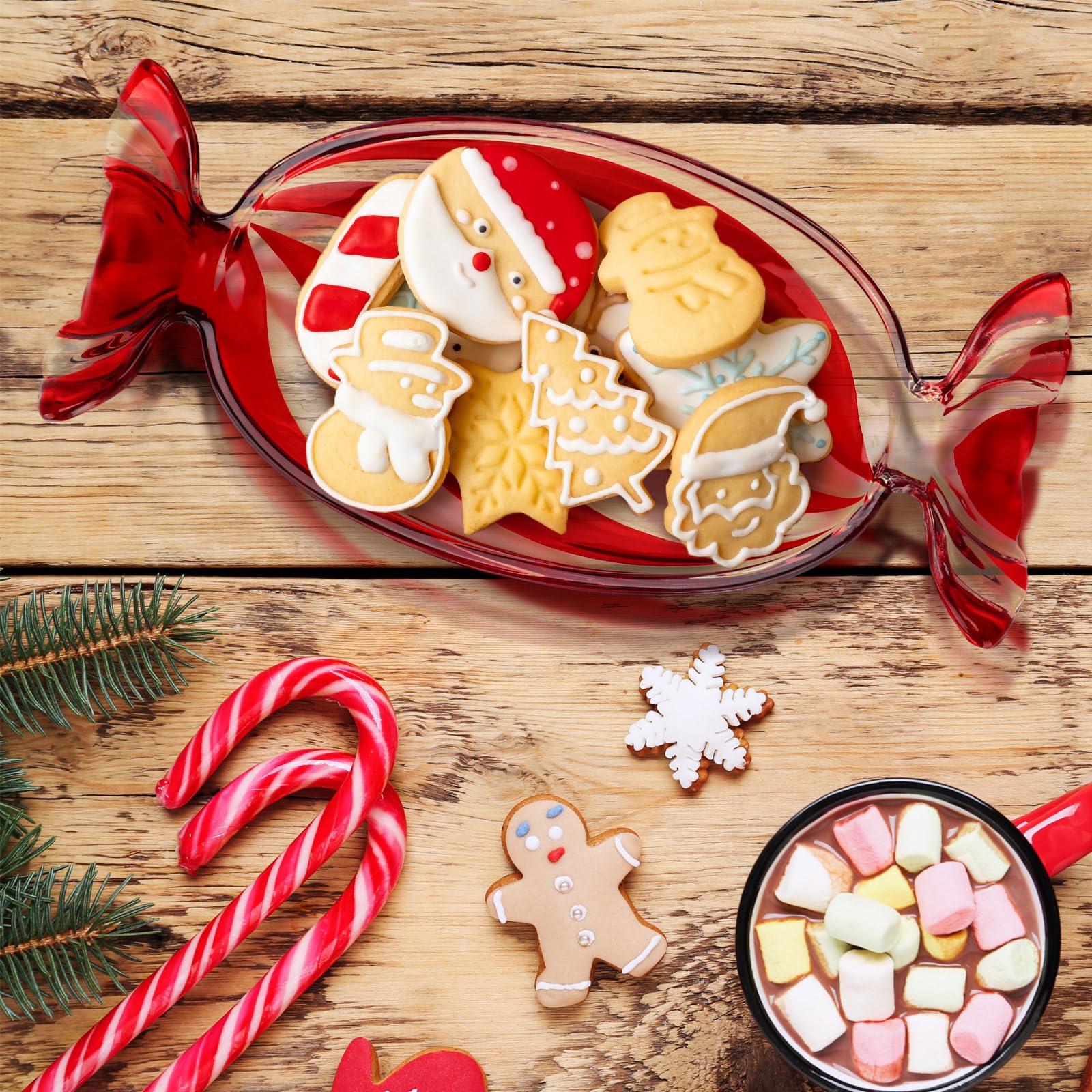 Peppermint Candy Platter Easy Homemade Peppermint Candy Plate We're
