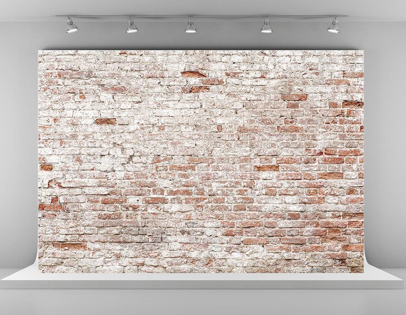 Amazon.com : Kate 7x5ft Microfiber Rustic Broken Brick Wall Backdrops ...