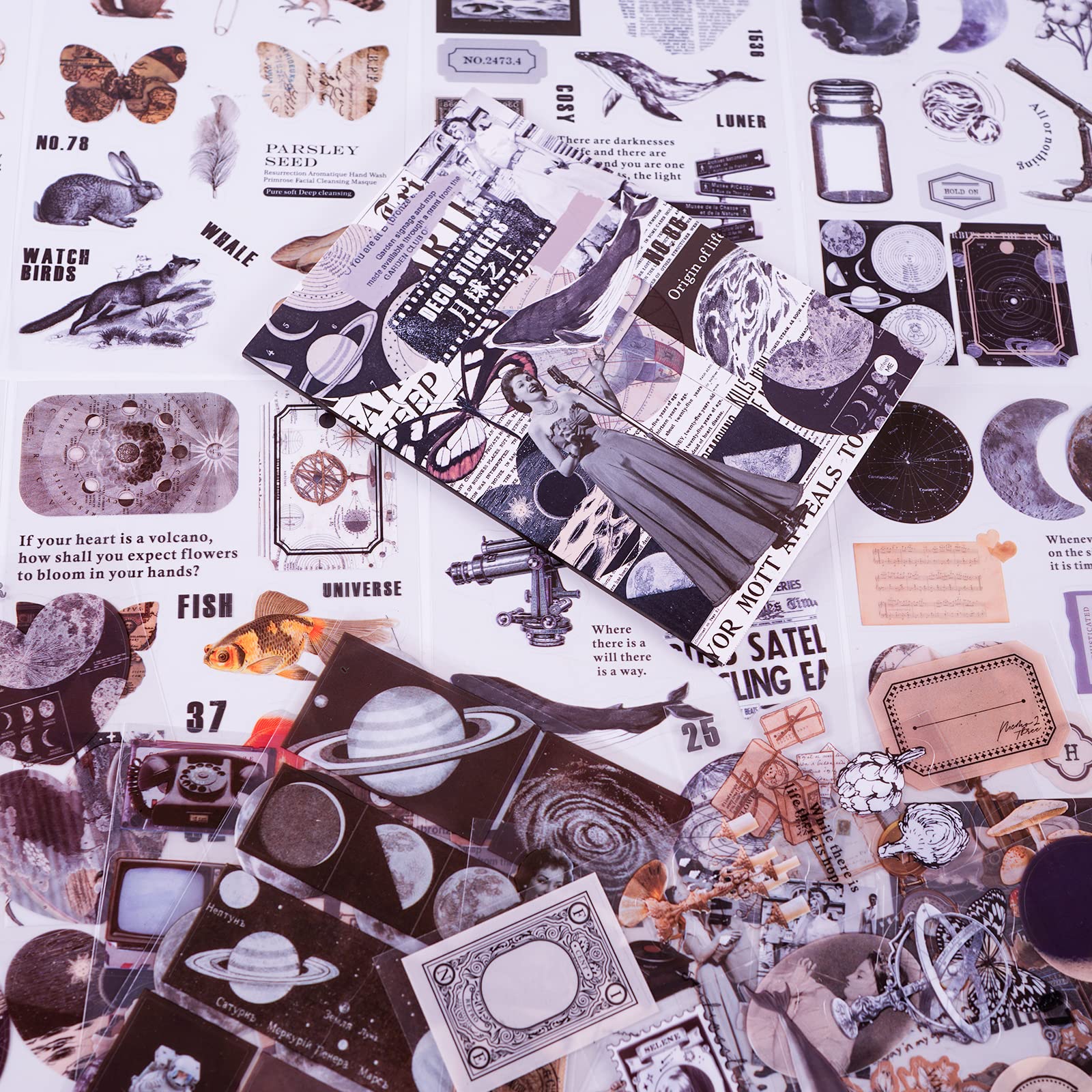 Transparente Collage Aufkleber Tumblr Good Vibe Sticker Pack (50