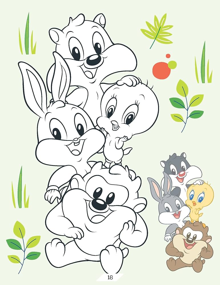 baby looney tunes coloring pages
