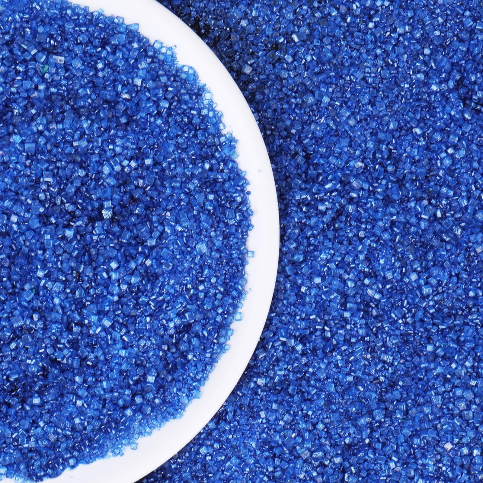 Amazon.com: Blue Sprinkles, Blue Sanding Sugar for Cake Decorating ...