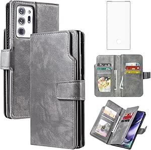 Amazon.com: Asuwish Phone Case for Samsung Galaxy Note 20 Ultra 5G Wallet Cover with Tempered ...