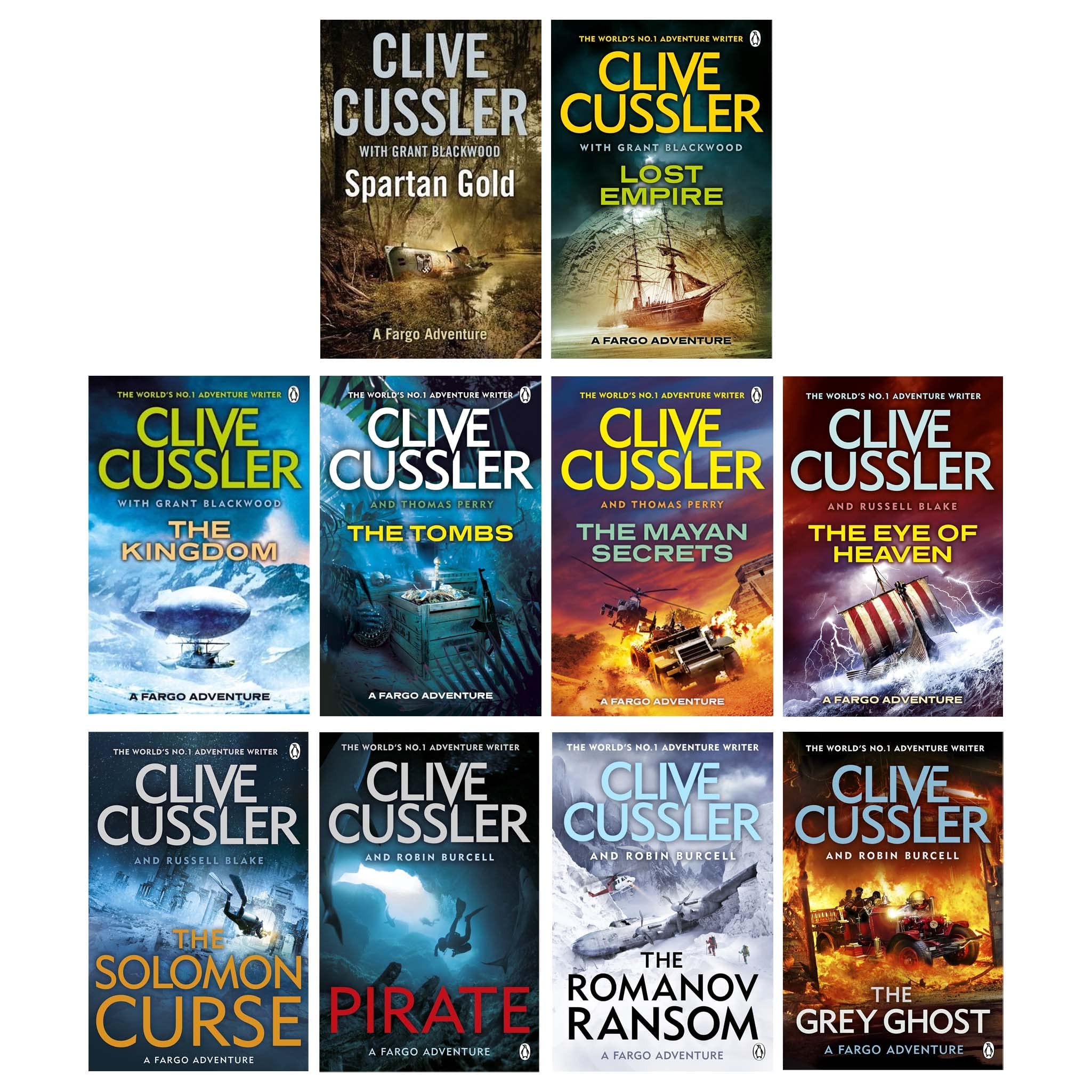 A Sam and Remi Fargo Adventure 10 Books Collection Set (Spartan Gold ...