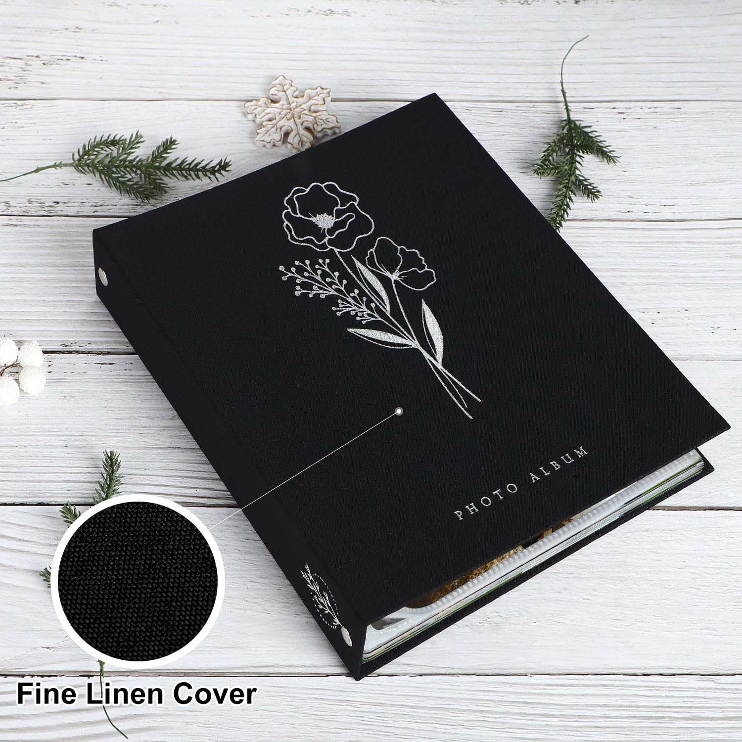 Snapklik.com : Lanpn Photo Album Scrapbook 6x8, Linen Hard Cover ...