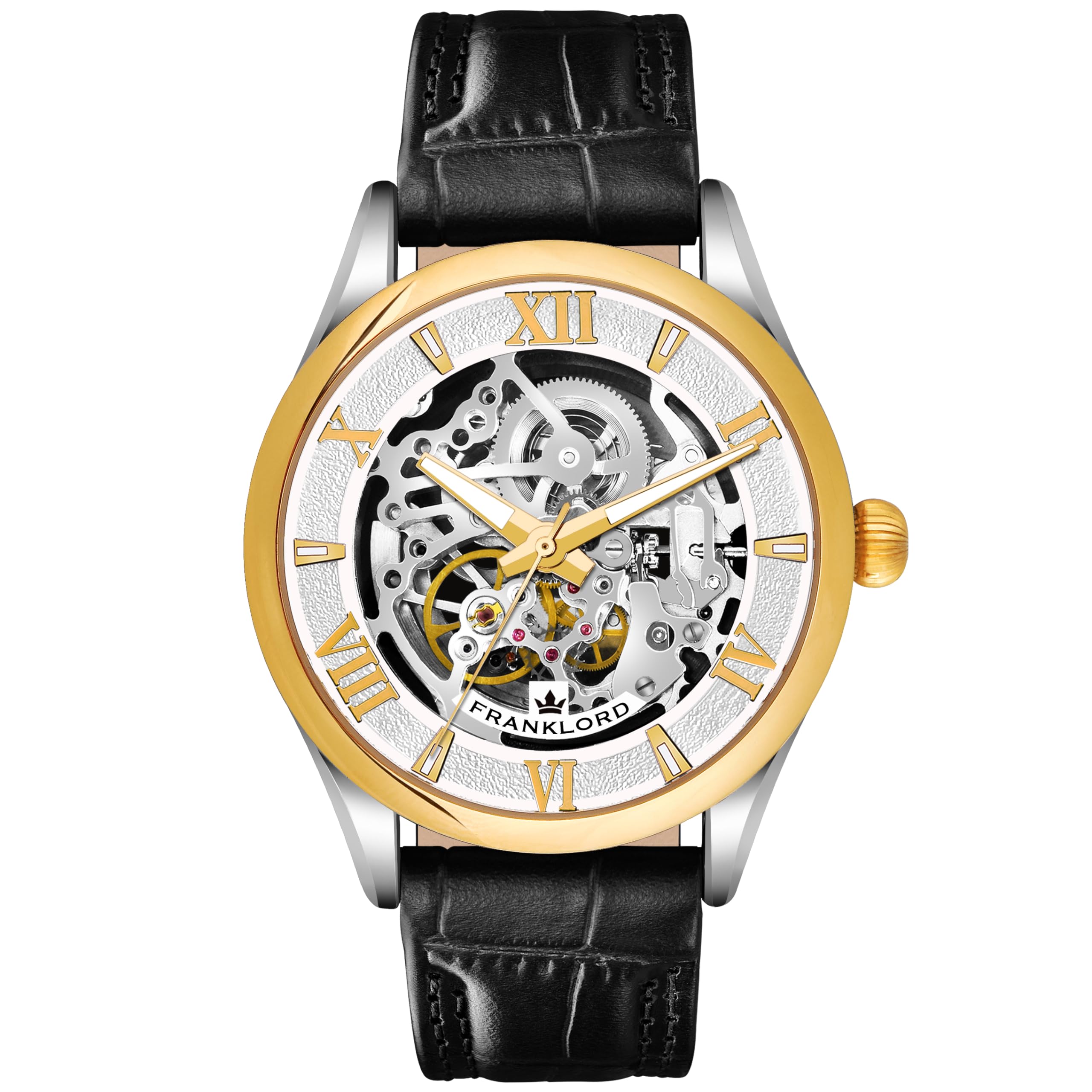 Buy Franklord Self Winder Skeleton Mechanical Automatic Watch for Men ...
