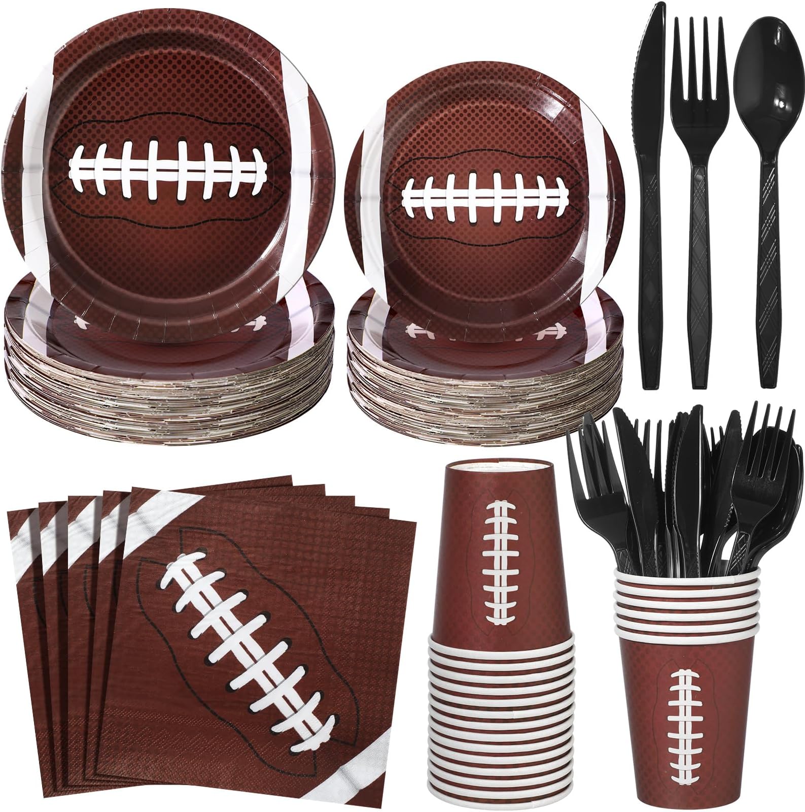 Amazon.com: Uiifan 336 Pcs Football Party Supplies Kit Includes ...