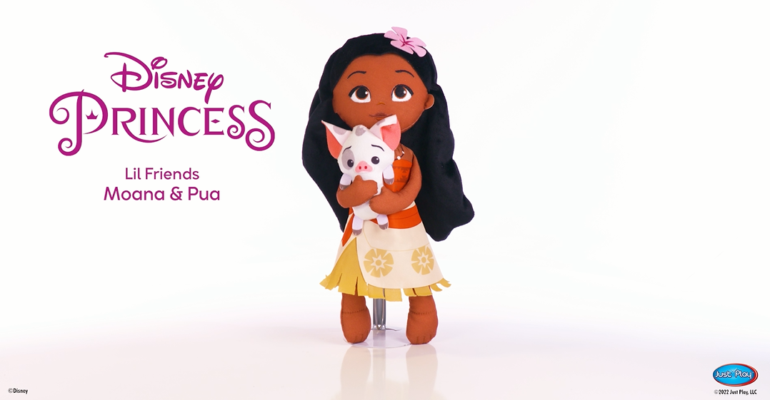 Snapklik.com : Disney Princess Lil Friends Plushie Moana & Pua 14-inch ...