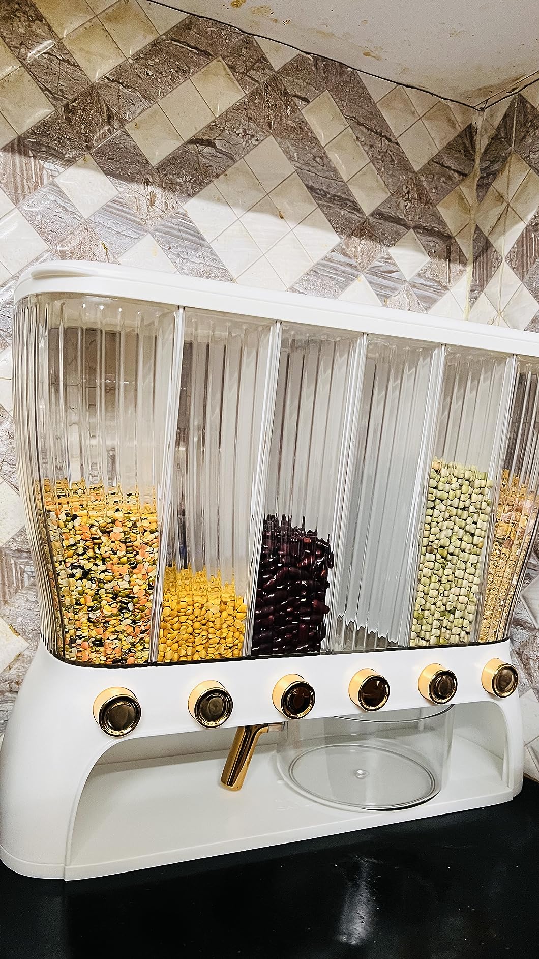 MosQuick® Airtight Food Storage Containers Rice Dispenser Countertop ...