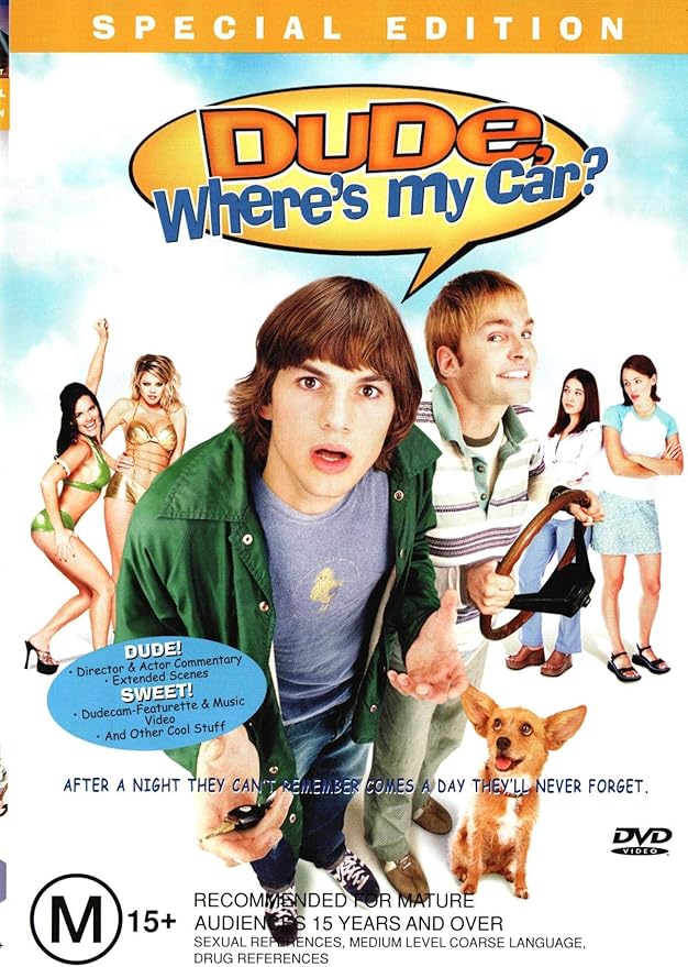 Dude Where'S My Car (DVD) : Danny Leiner, Ashton Kutcher, Kristy ...