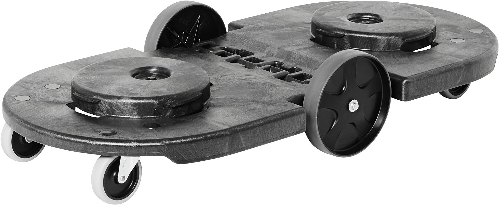 Amazon.com: Trash Can Dolly | Heavy-Duty Plastic | 5 Casters | Foot ...