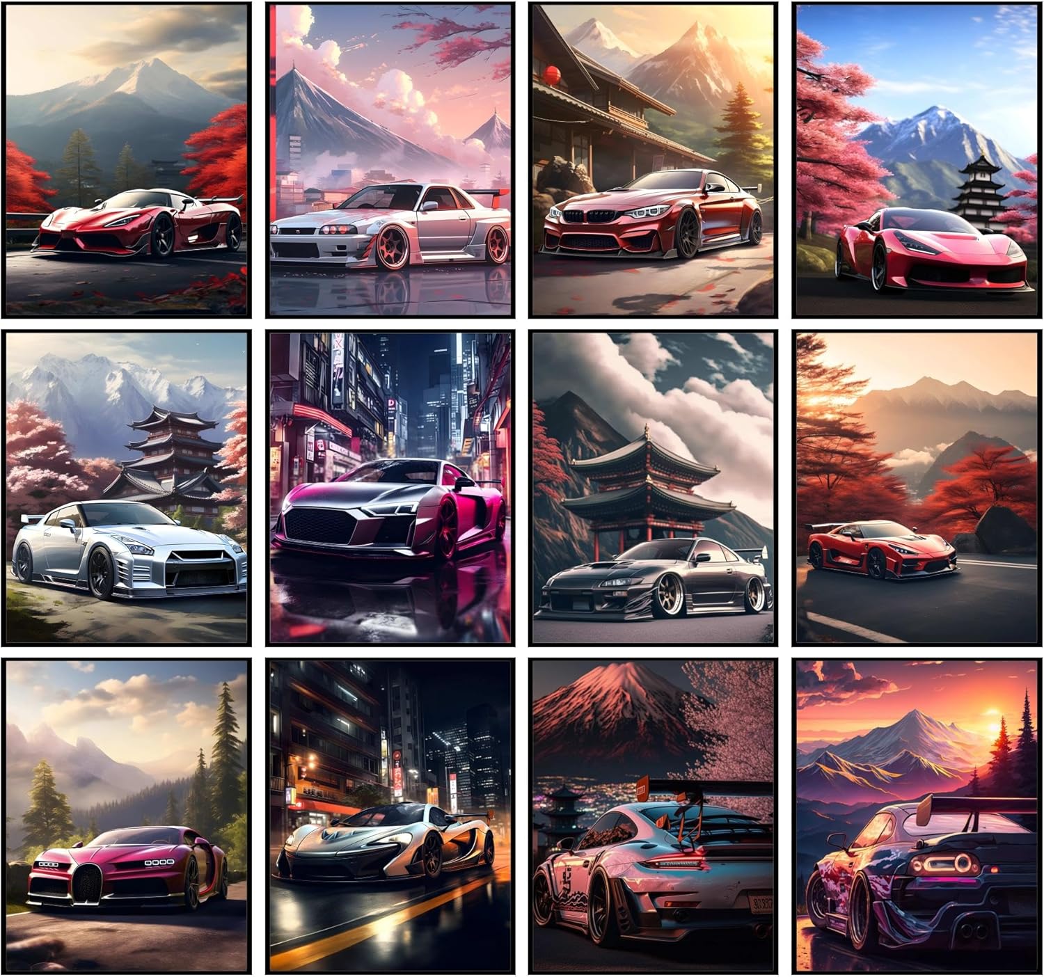 Amazon.com: Insire Car Poster, Wall Art, Car Decor for Room Unframed ...