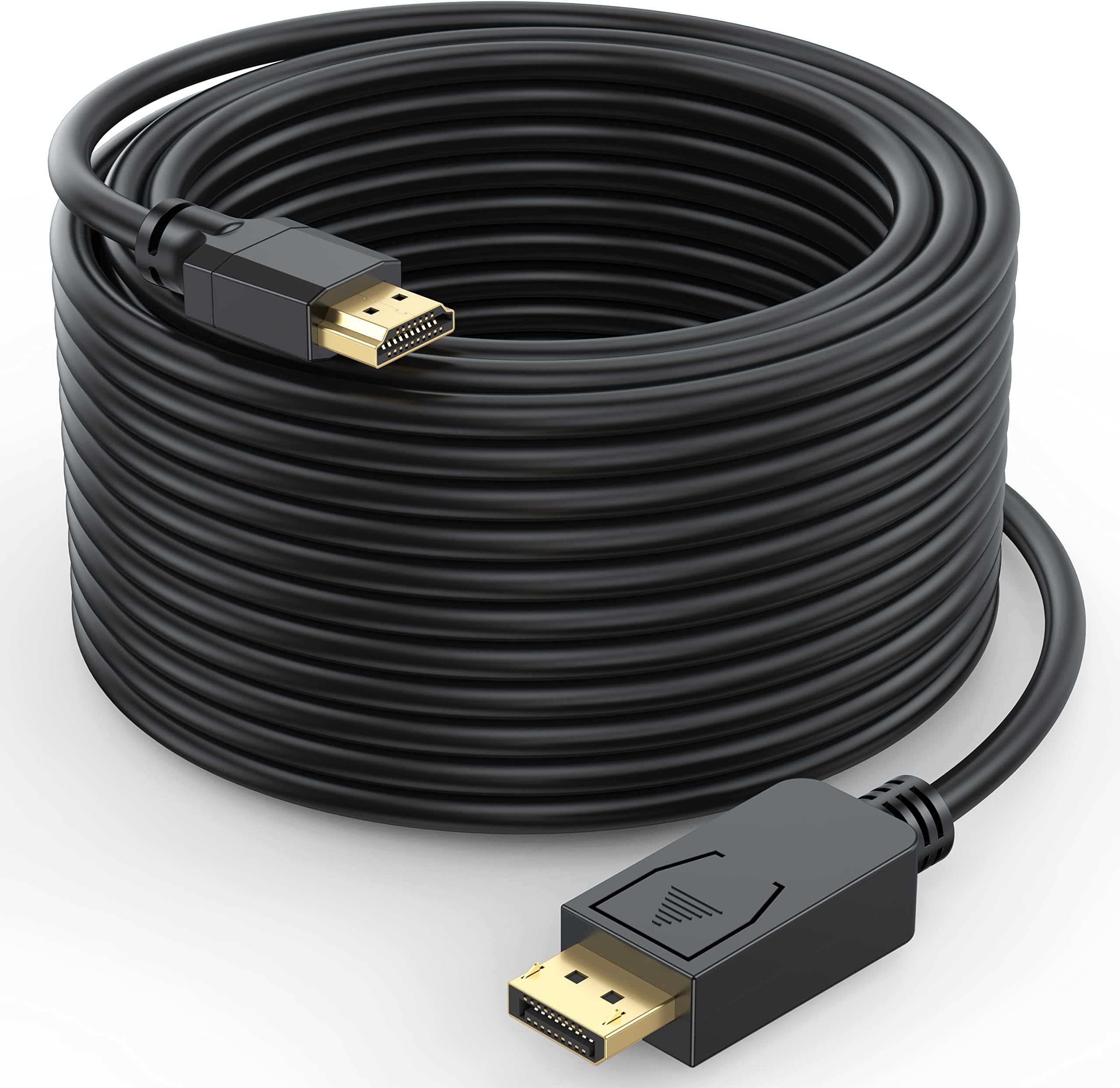 UVOOI 4K DisplayPort-DP to HDMI Cable 50FT, Display Port to HDMI Cable ...
