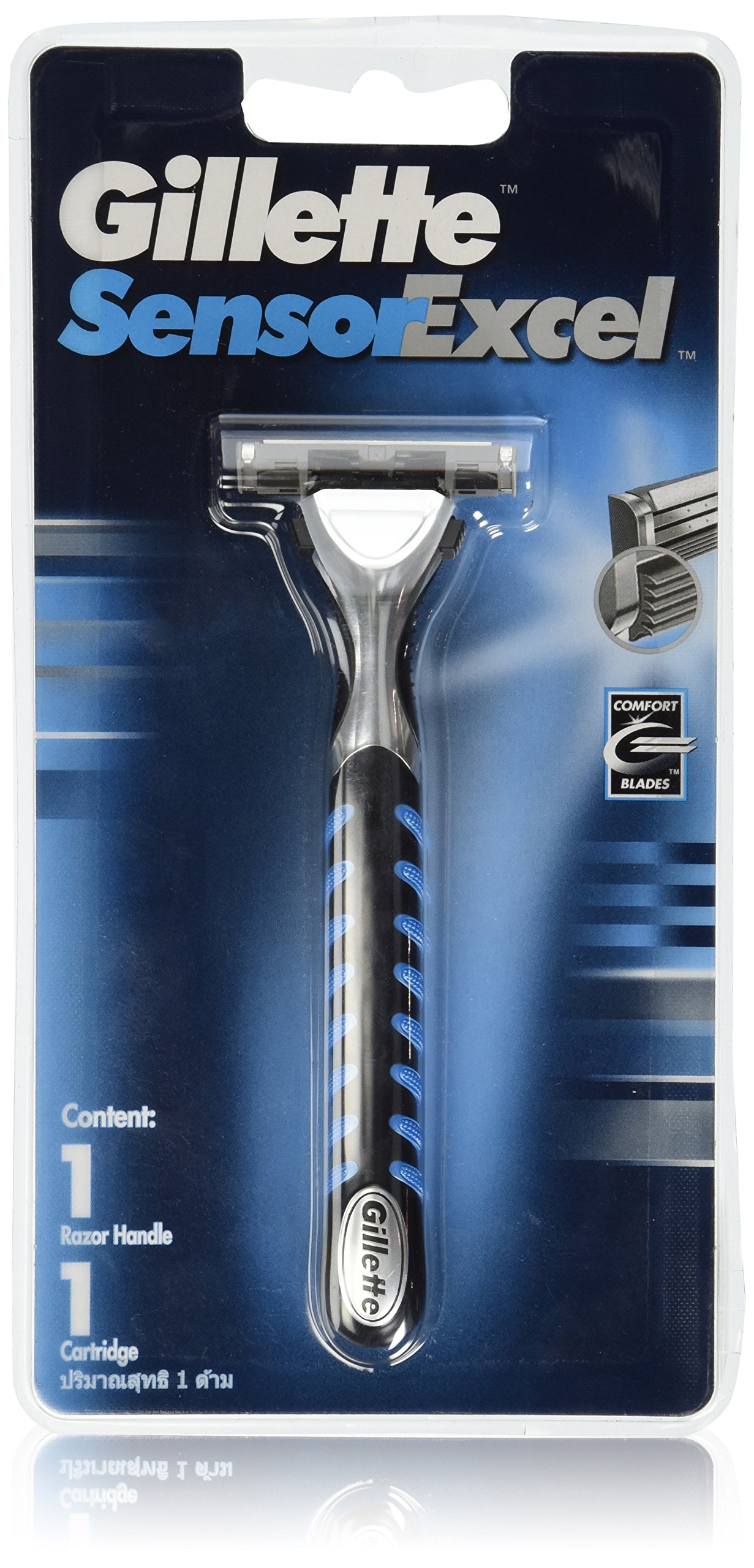 Gillette Men Sensor Excel Razor Handle W/ 1 Refill Blade : Amazon.in ...