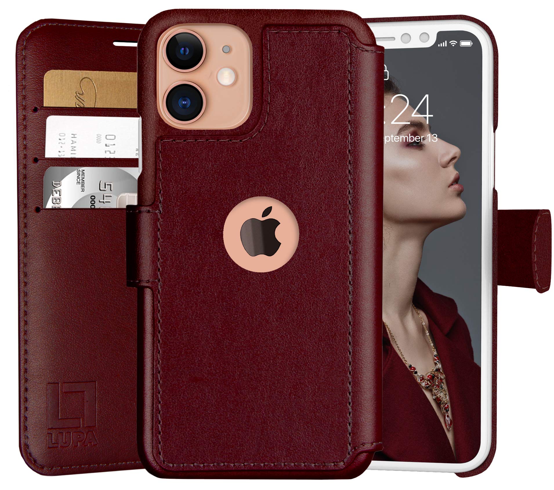 Amazon.com: LUPA iPhone 12 Mini Wallet Case -Slim iPhone 12 Mini Flip ...