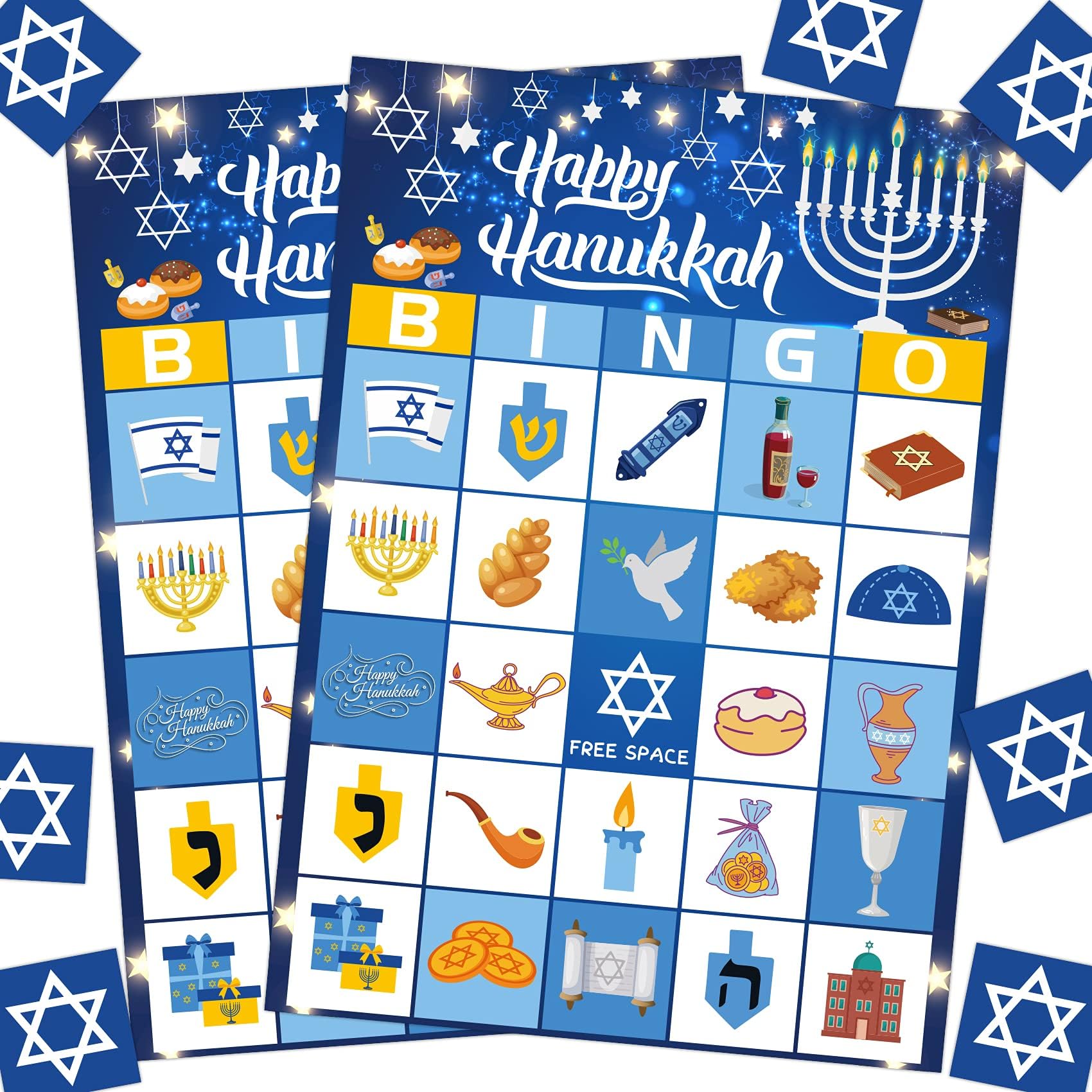 Amazon.com: Chanukah Bingo Game by Rite Lite - Fun Hanukkah-Themed ...