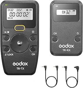 Amazon.com : Godox TR-C1 TR-C3 Remote Shutter Release for Canon, Wireless Shutter Release ...