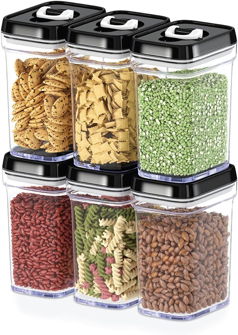 Amazon.com: DWËLLZA KITCHEN Airtight Food Storage Containers with Lids ...