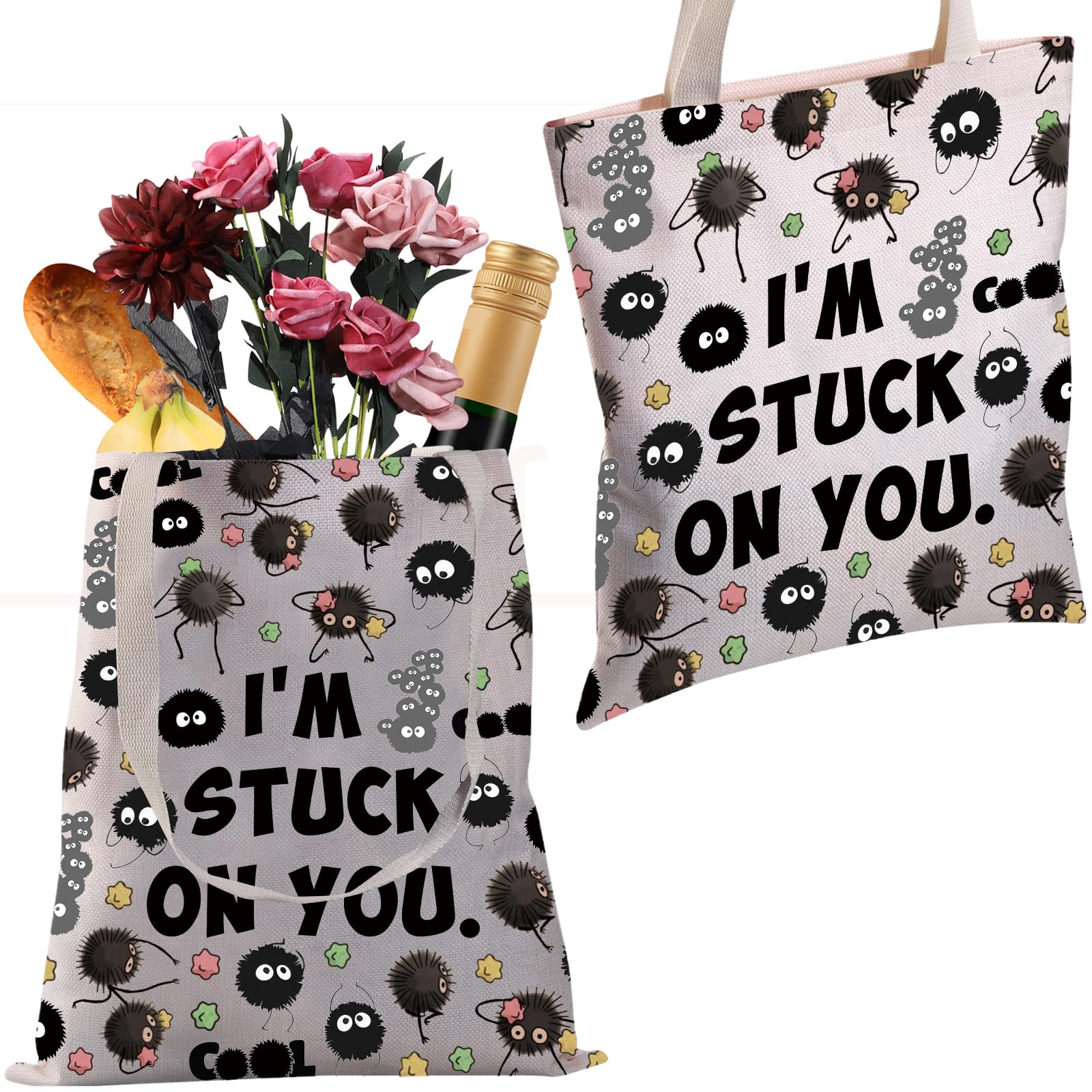 Snapklik.com : CMNIM Anime Inspired Gifts Soot Sprite Tote Bag Kawaii ...