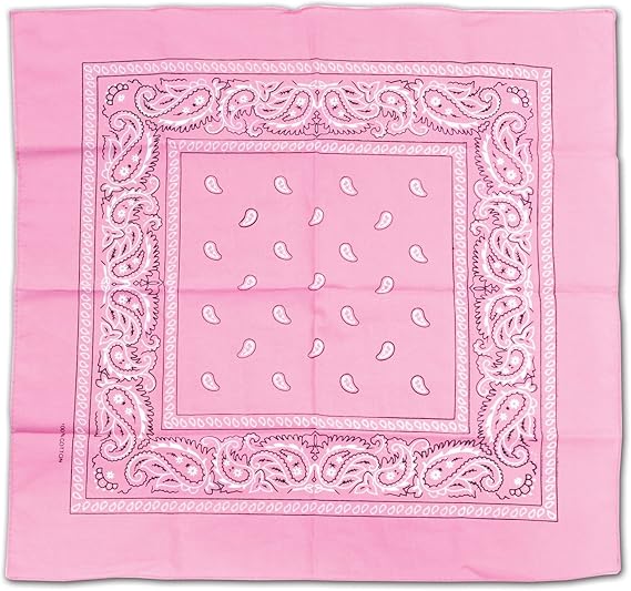 Amazon.com: Pink Bandana Party Accessory (1 count) : Clothing, Shoes ...