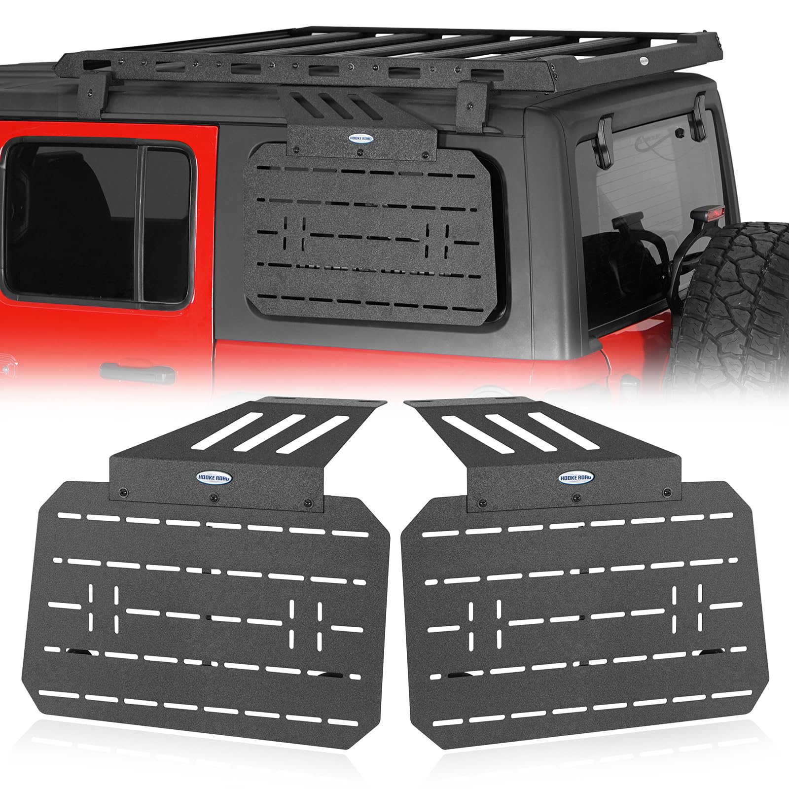 Wrangler Grips Omix-Ada Rear Window Strap Kit For Jeep Wrangler JK 2007 ...