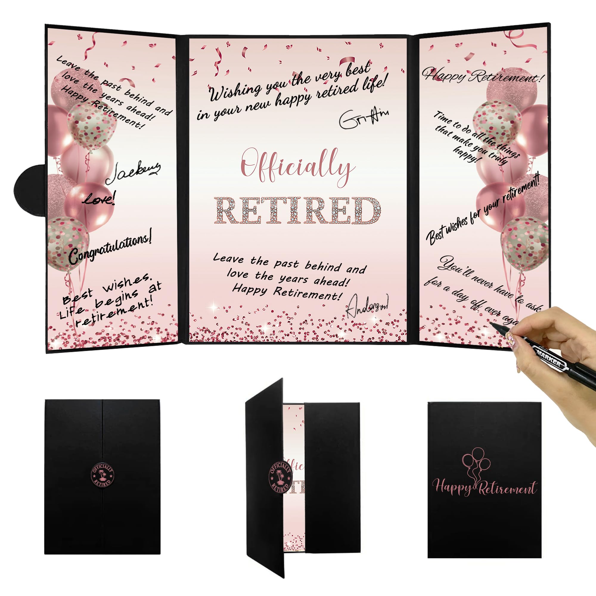 Snapklik.com : Rose Gold Retirement Party Decorations For Women ...