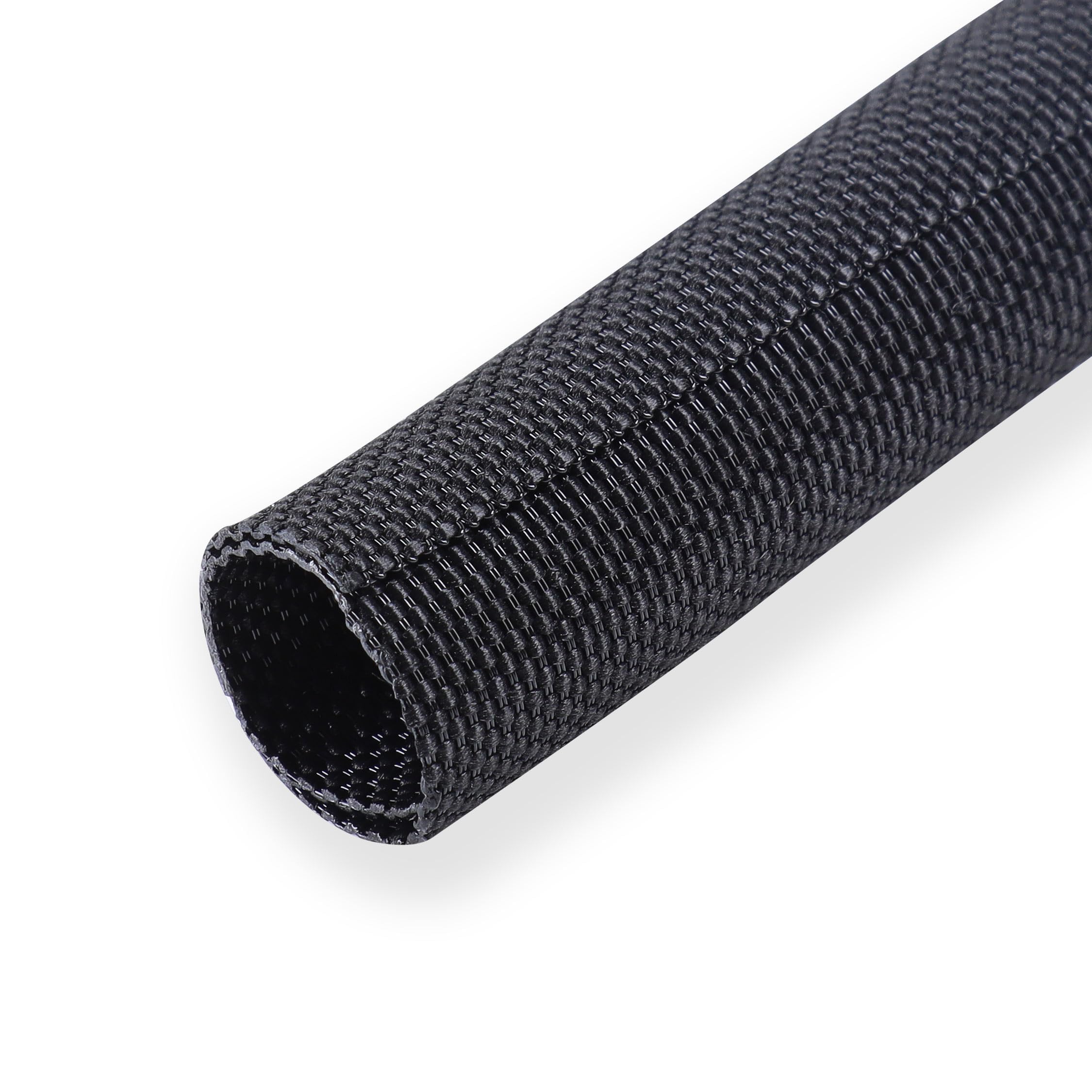 Amazon.com: Black Braided Cable Management Sleeves Wire Loom Tubing ...