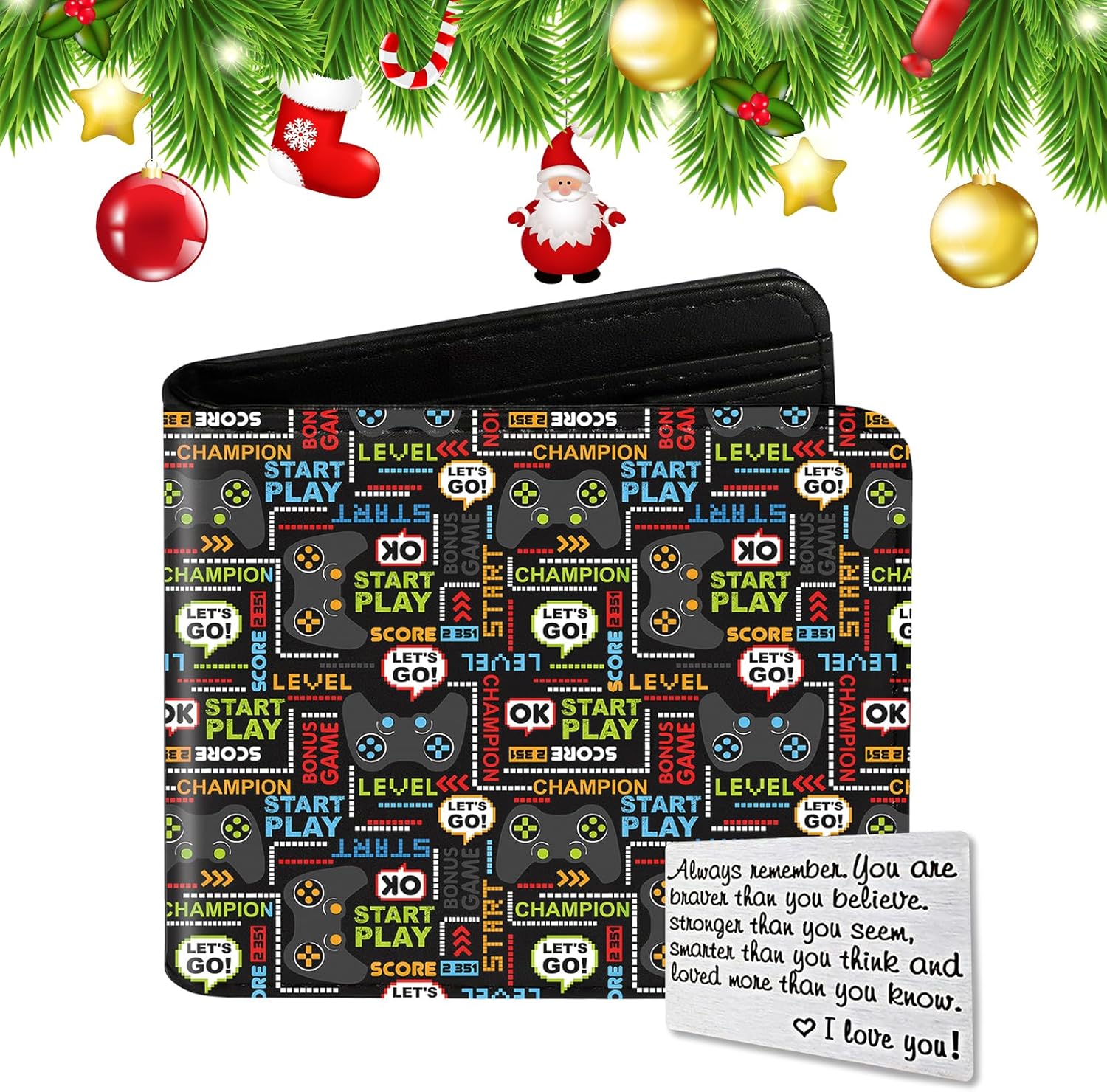 Amazon.com: Roacap Teen Boys Wallet, Cool Game Wallets for Kids 9-12/8 ...