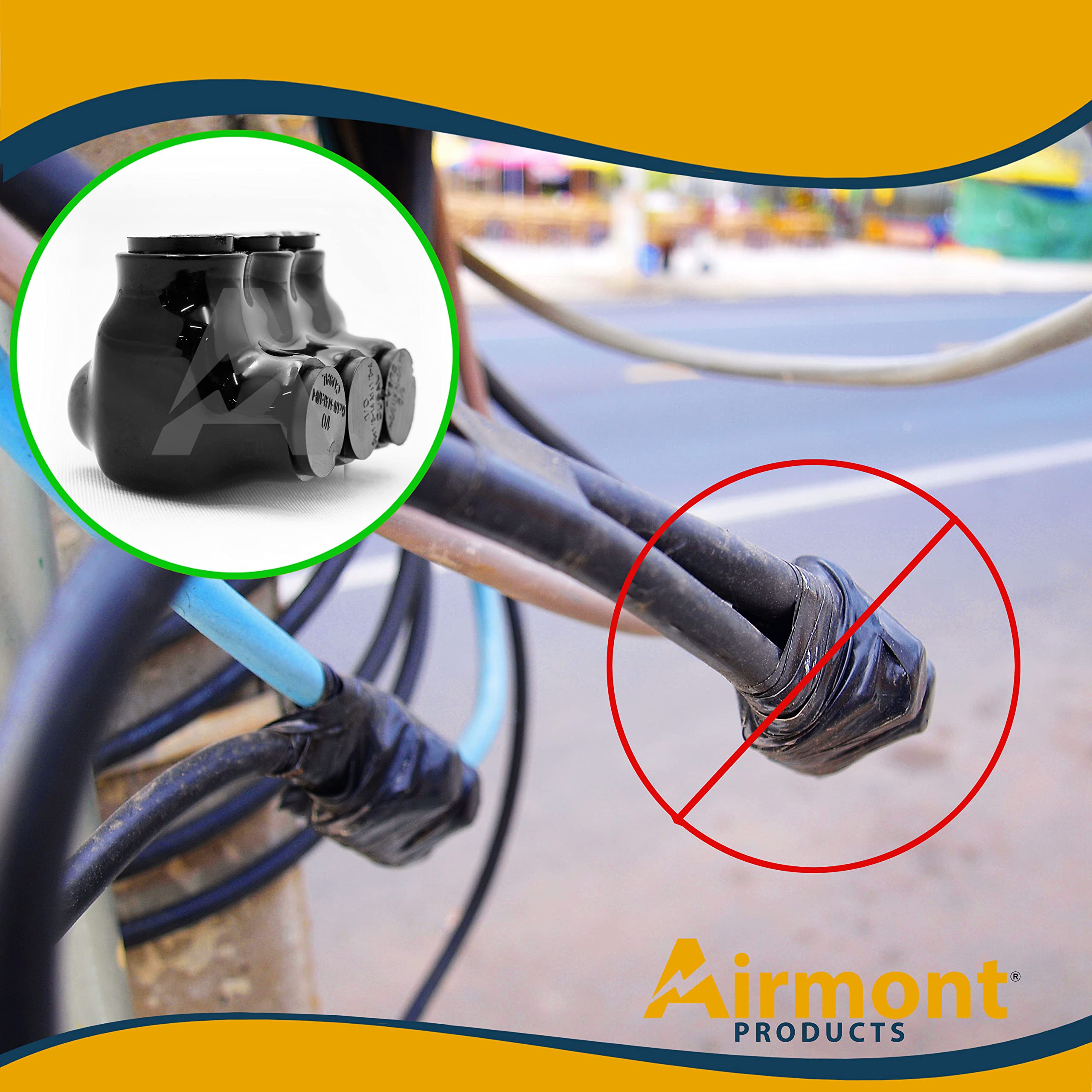 Snapklik.com : Black Insulated Splice Connector, 3 Ports, Wire Range 1/ ...