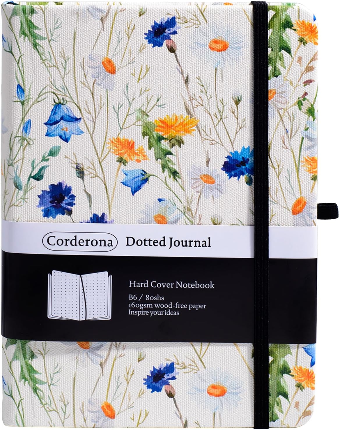 Amazon.com : Jourmore Dot Grid Journal B6 Hardcover Velvet Cover Thick ...