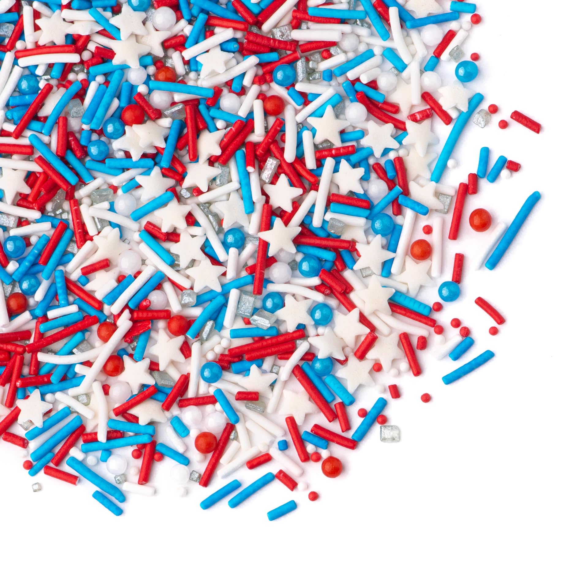 Amazon.com: Sweets Indeed Sprinkles, Patriotic Edible Sprinkle Mix, Red ...