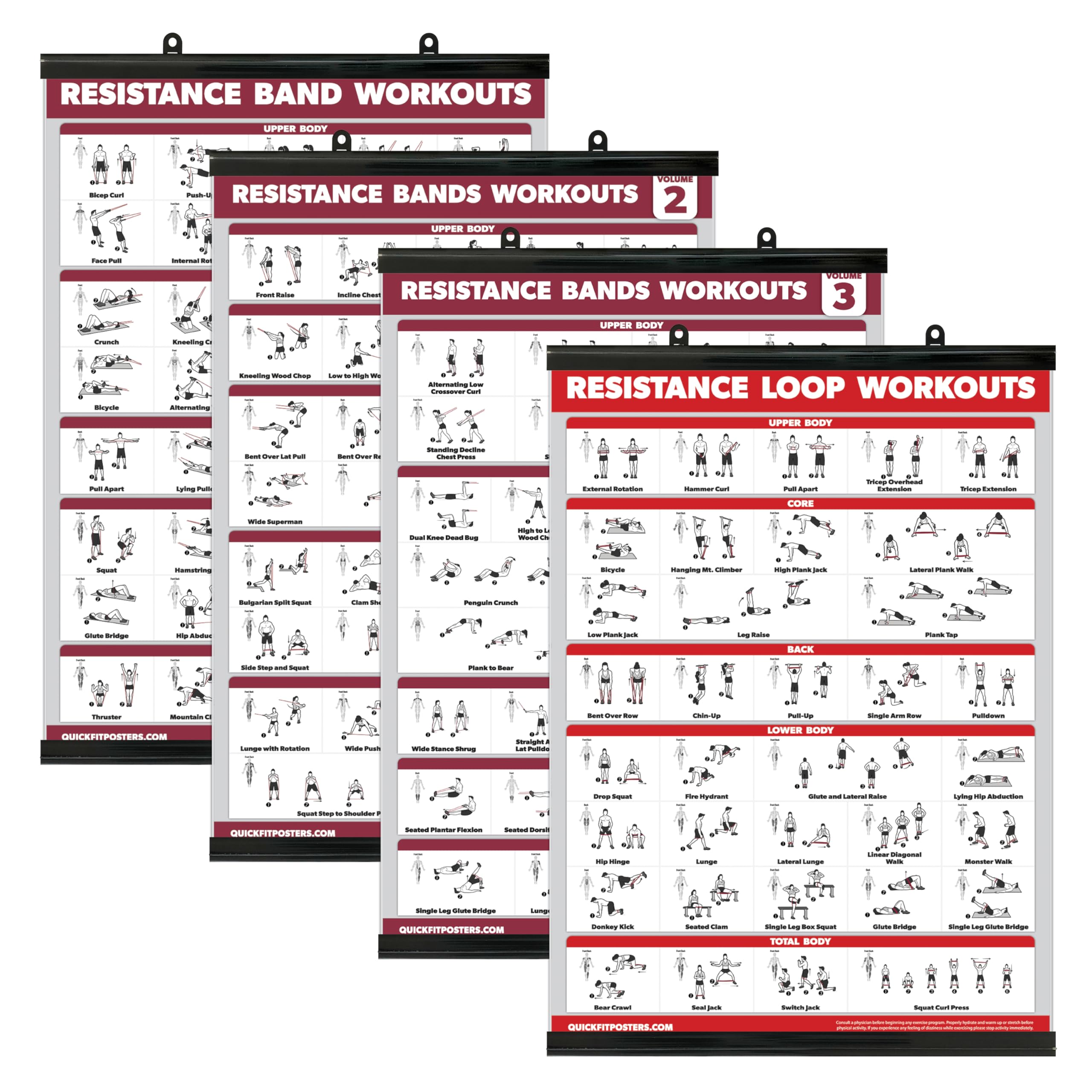 Snapklik.com : Palace Learning 4 Pack - Resistance Bands Workout ...