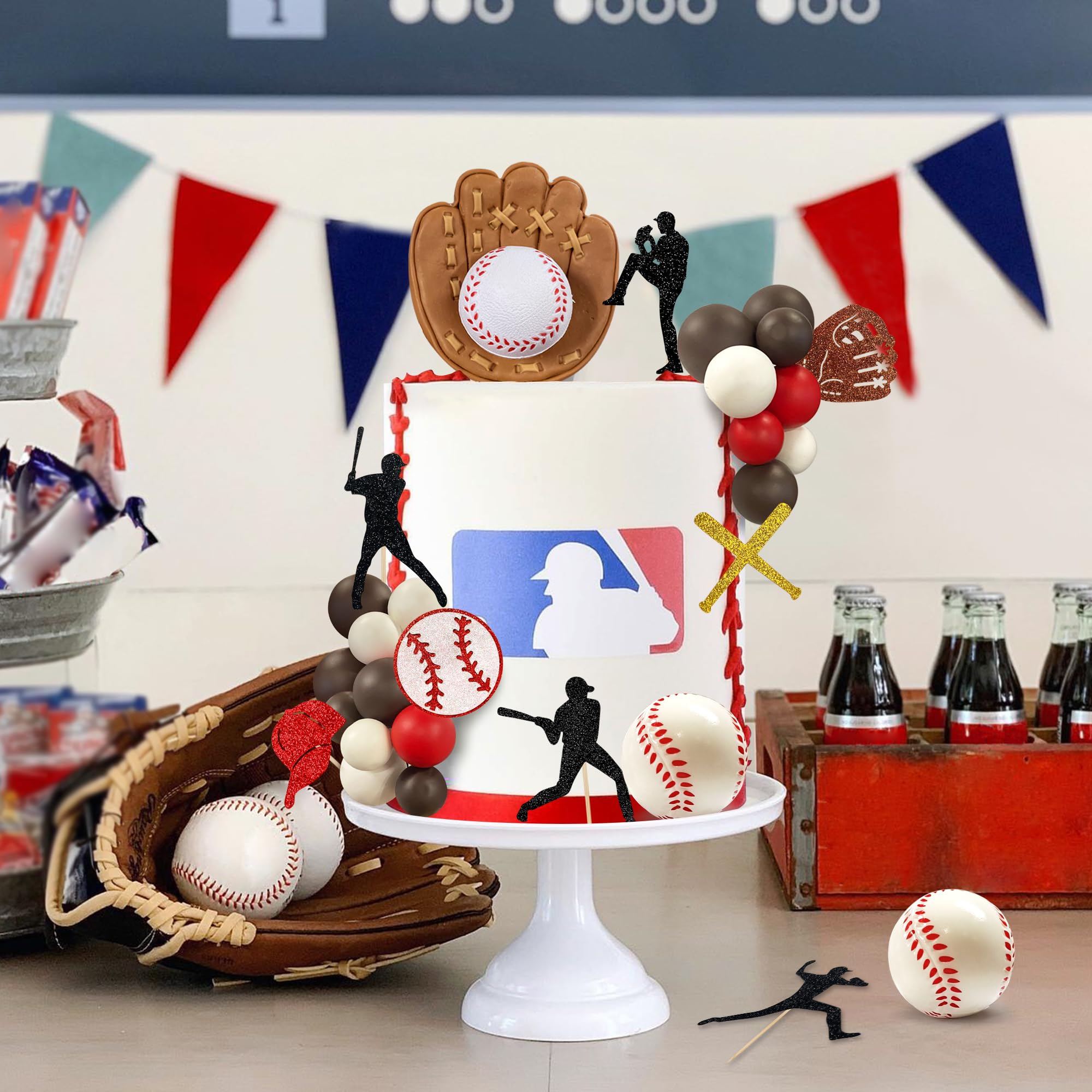 Snapklik.com : Baseball Cake Decorations Sports Theme Party Decoration ...