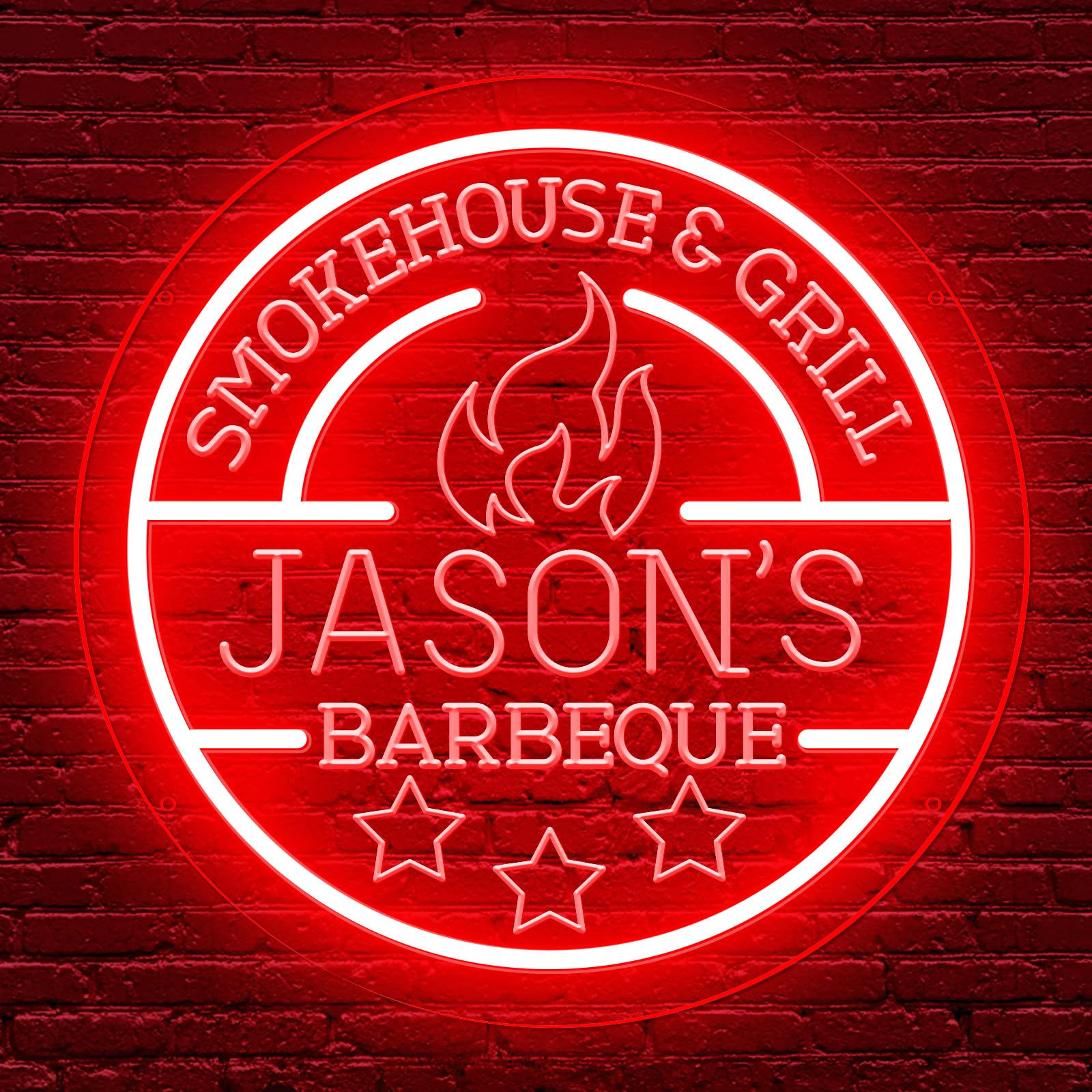 Amazon.com : Custom BBQ Neon Sign, Personalized 3D Engraved Barbecue ...