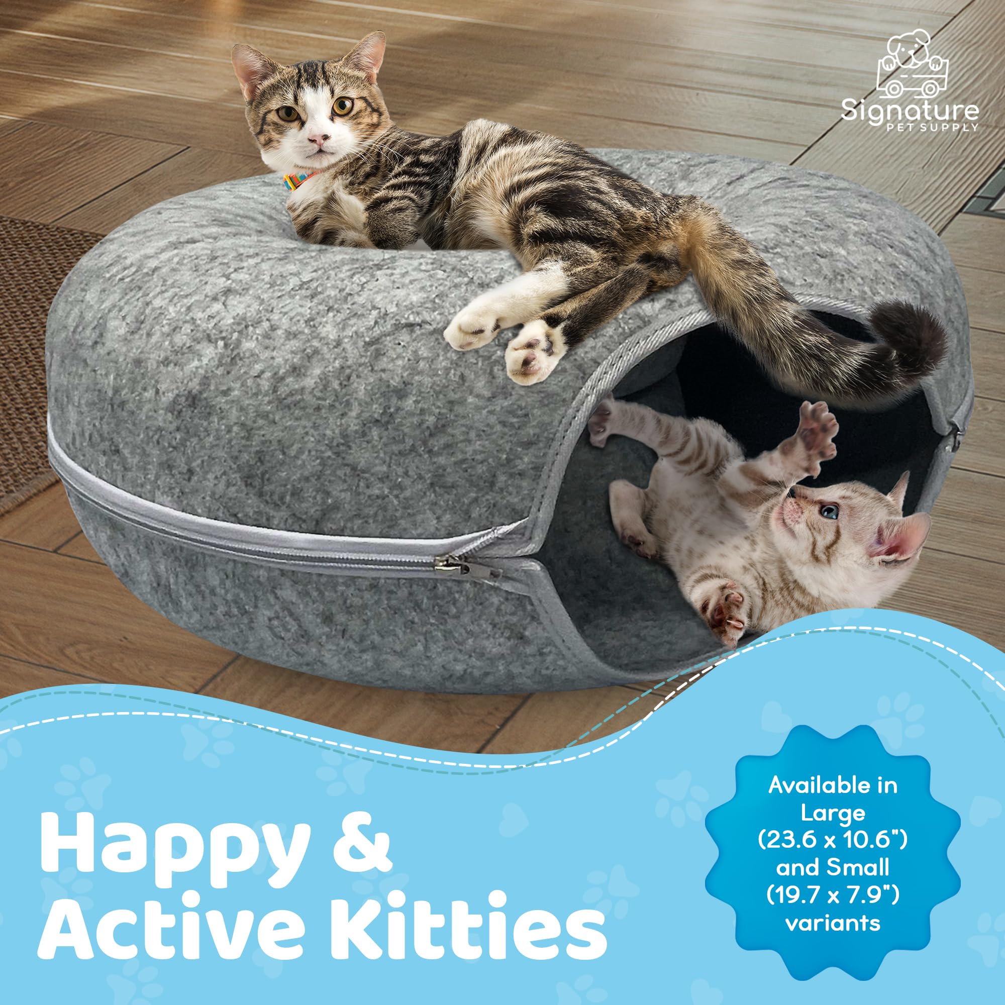 Snapklik.com : Peekaboo Cat Donut Tunnel - Cat Tunnel Cave For Shelter ...