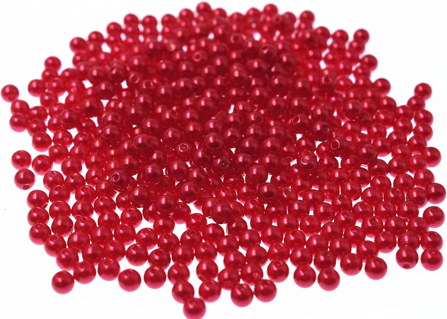 Amazon.com: RayLineDo® 500 Pieces 6mm Round Plastic Imitation Pearl ...